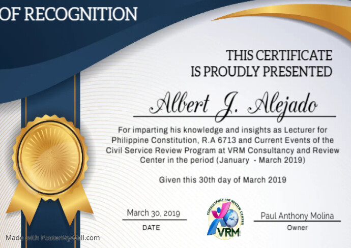 certificate | PosterMyWall