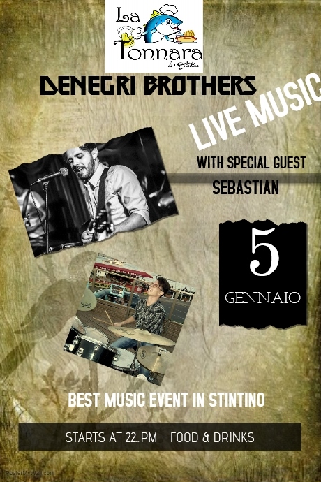 Copy of old vintage retro band concert flyer templater | PosterMyWall