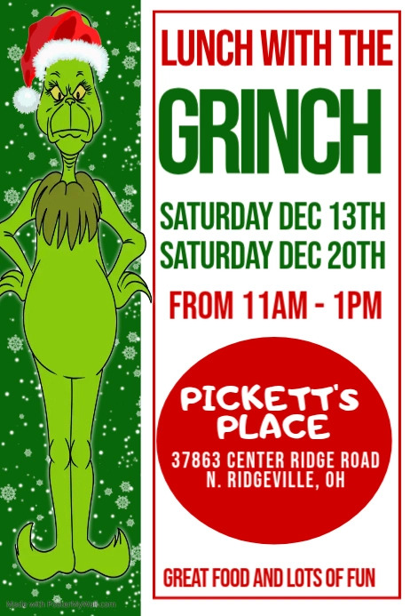Christmas Grinch Party Poster | PosterMyWall