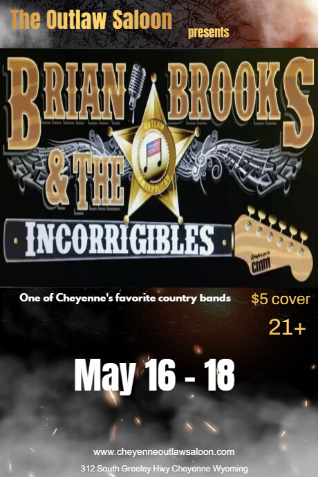 Brian Brooks May 16 18 | PosterMyWall