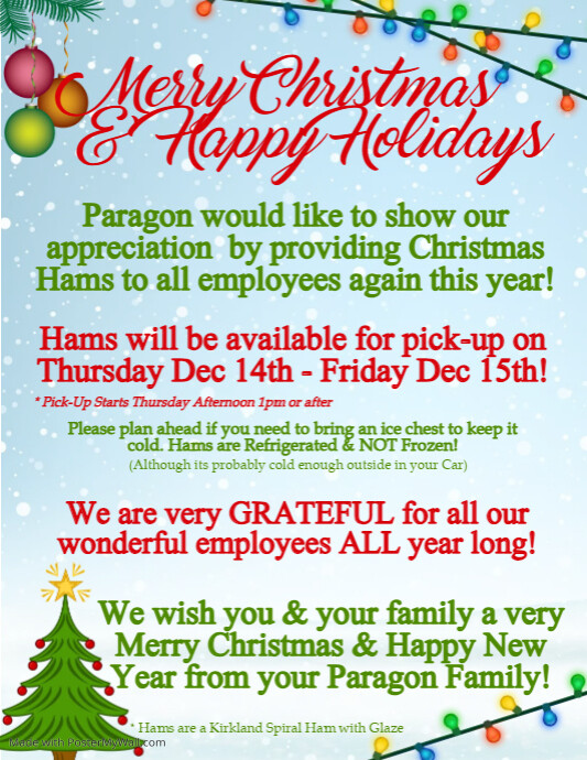 Christmas Ham | PosterMyWall