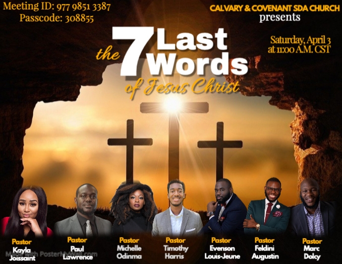 Copy of 7 Last Words | PosterMyWall