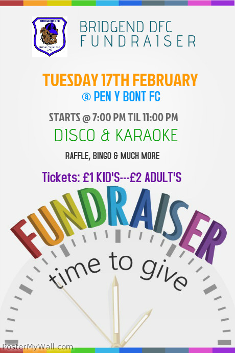 BRIDGEND DFC FUNDRAISING NIGHT | PosterMyWall