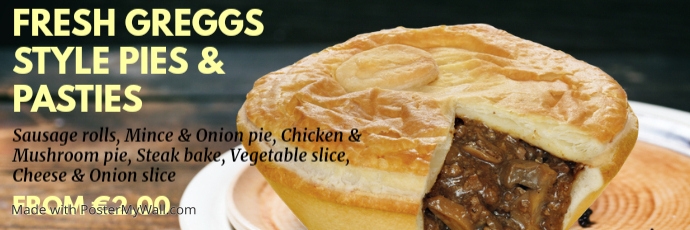 Copy of Copy of Copy of Fresh Meat Pies Poster | PosterMyWall