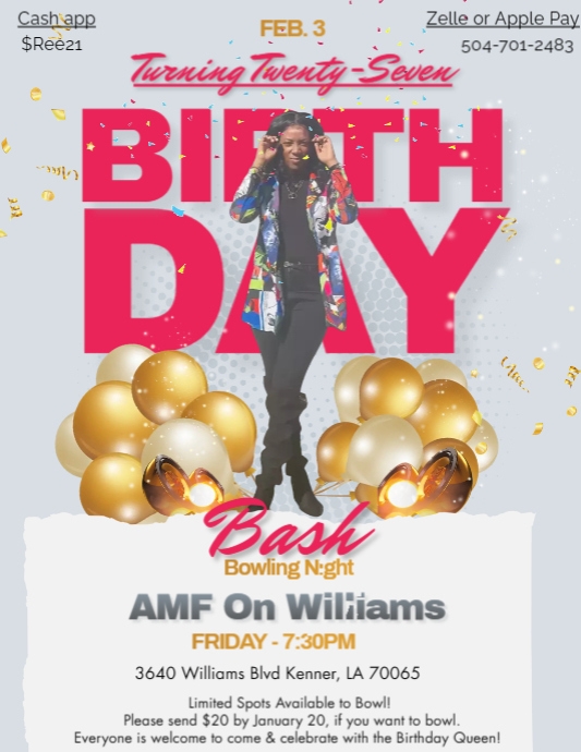 27TH bday flyer (friday) | PosterMyWall