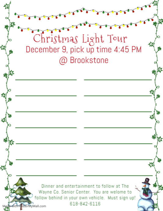 Copy of Christmas Sign-Up Sheet | PosterMyWall