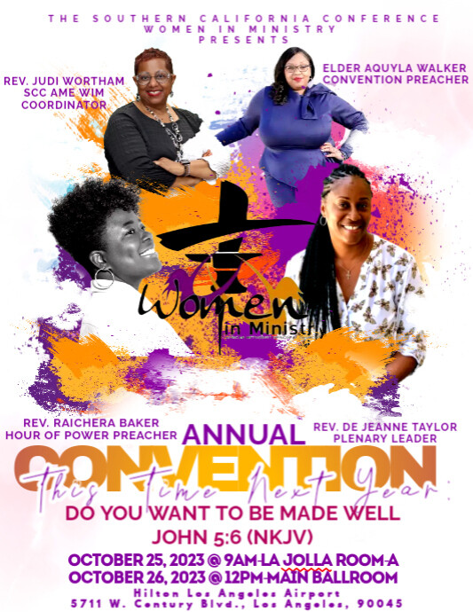 SCC AME WIM Convention Flyer W/Reg Fee | PosterMyWall