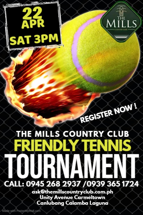 Tennis Tournament Poster | PosterMyWall