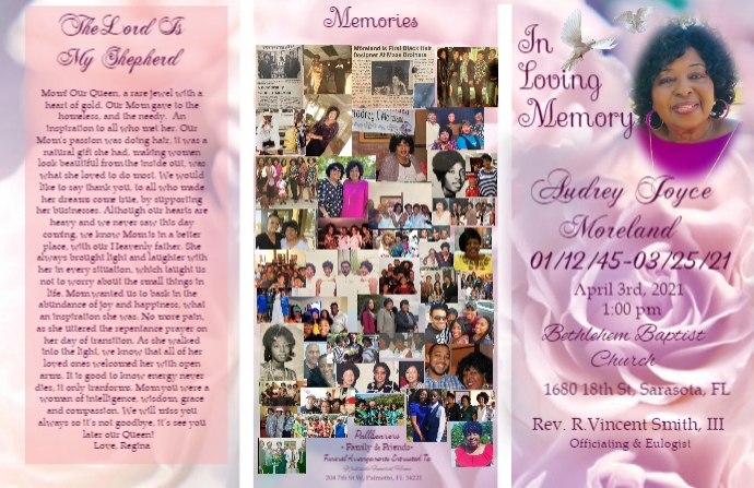 Copy of Copy of Trifold Funeral Program | PosterMyWall