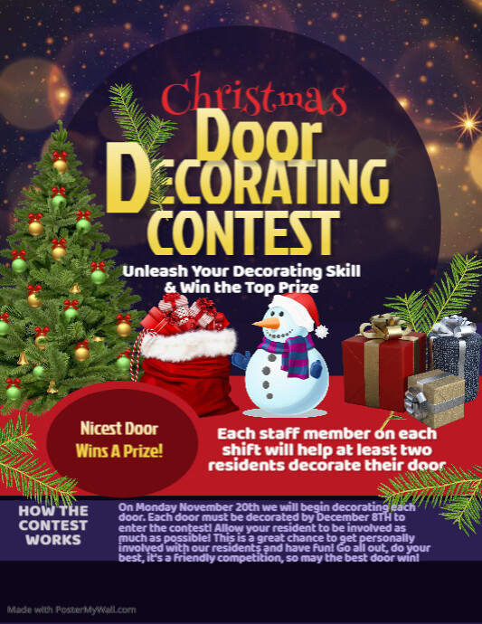 Christmas Decorating Contest Flyer | PosterMyWall