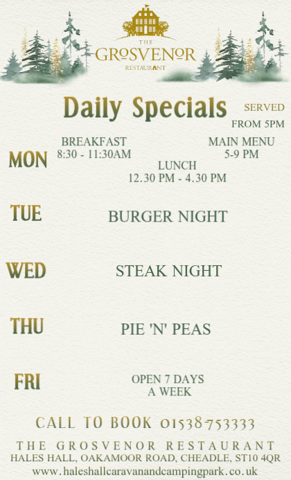 Copy of Daily Specials Menu | PosterMyWall