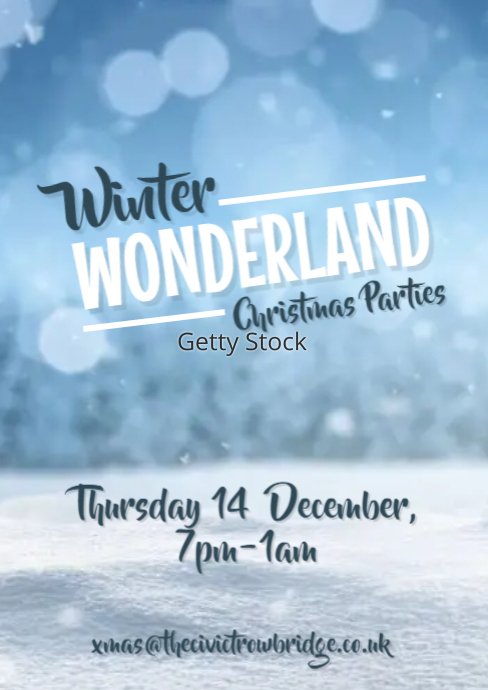 Copy of Minimalist Winter Wonderland Invitation Poster | PosterMyWall