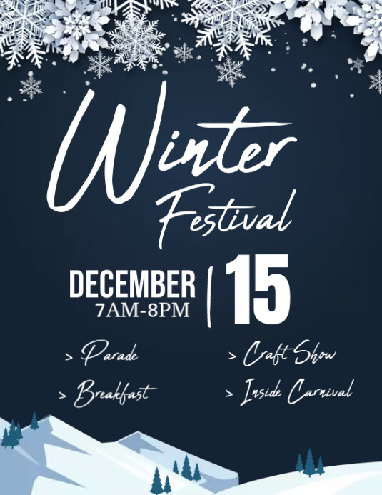 Winter Festival Event template | PosterMyWall