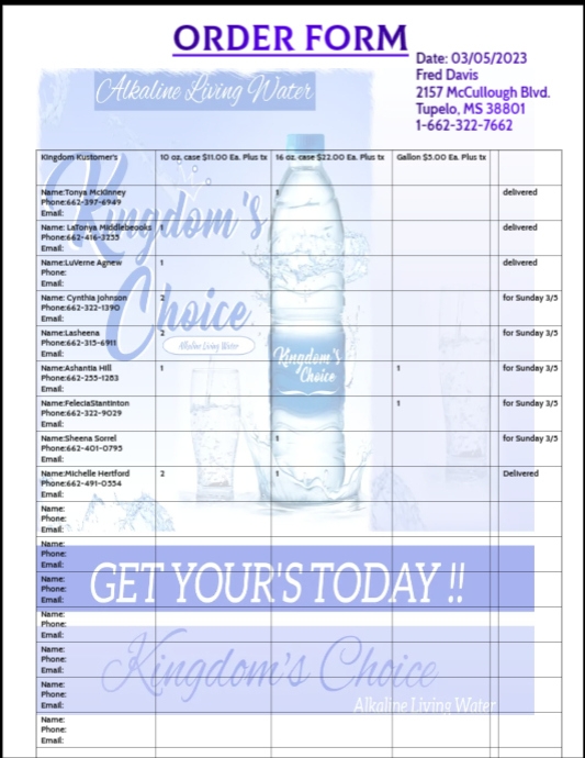 order form | PosterMyWall