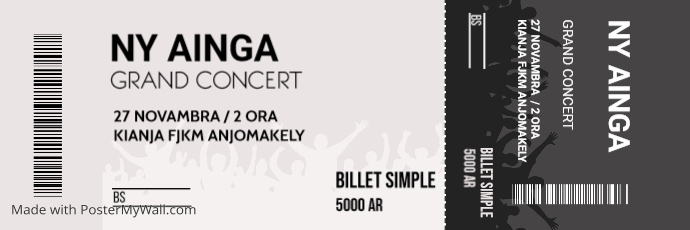 Music Concert ticket | PosterMyWall