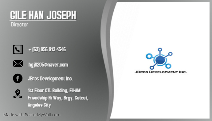 Copy of Copy of Business Card | PosterMyWall