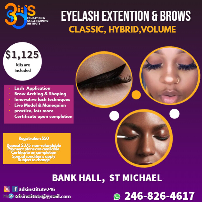 Copy of Eyelashes design flyer | PosterMyWall