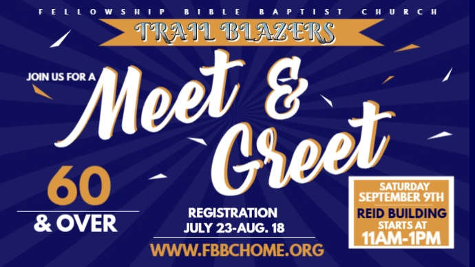 TRAILBLAZER Meet & Greet 1920 | PosterMyWall