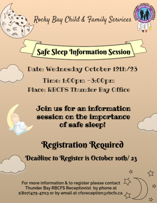 Tbay Safe Sleep Oct12 | PosterMyWall