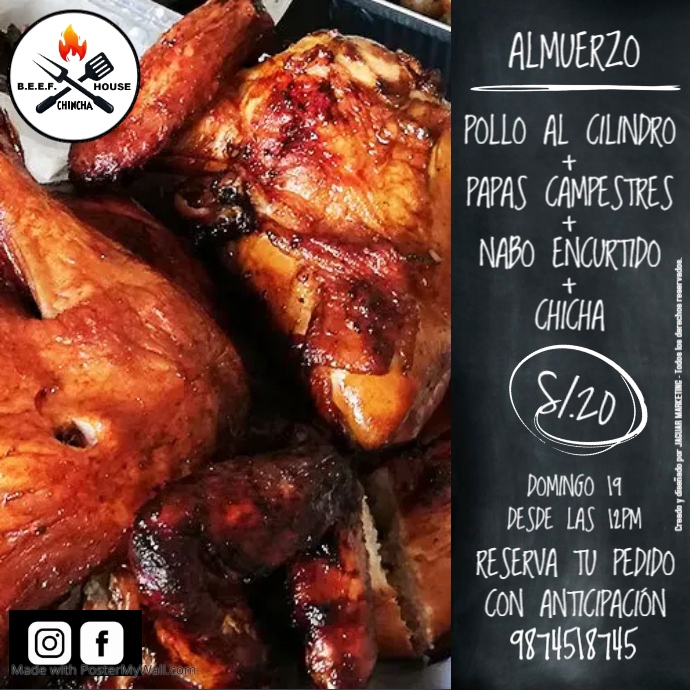 POLLO AL CILINDRO | PosterMyWall