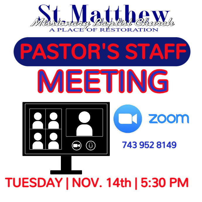STAFF MEETING REMINDER (1) | PosterMyWall