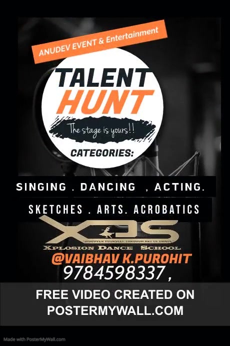 Talent show advert poster (2) | PosterMyWall