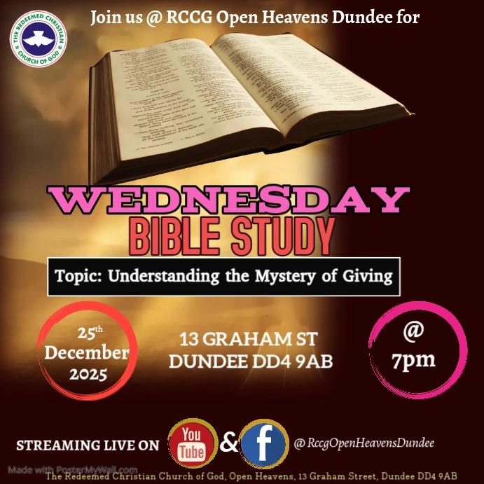 Instagram design RCCG Bible Study Template 2 | PosterMyWall