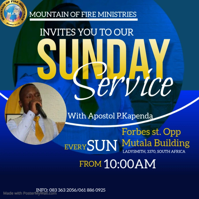 church service invitation poster | PosterMyWall