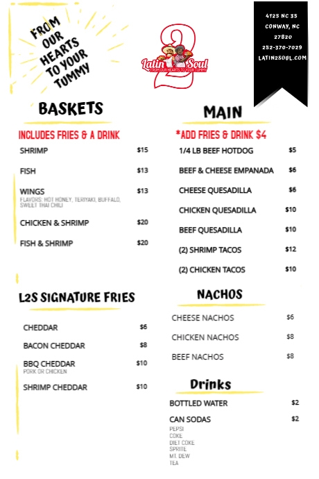 Copy of L2S FESTIVAL MENU 2 | PosterMyWall