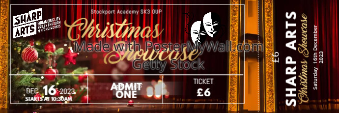 Event Theatre Ticket template | PosterMyWall