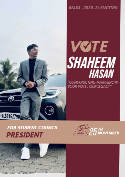 Student Council Election Campaign Ad | PosterMyWall