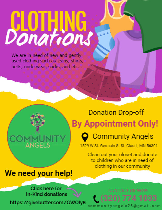 Clothing Drive Flyer | PosterMyWall