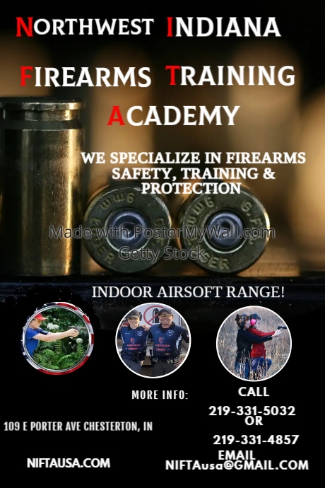 Firearms Safety Training Flyer Template | PosterMyWall