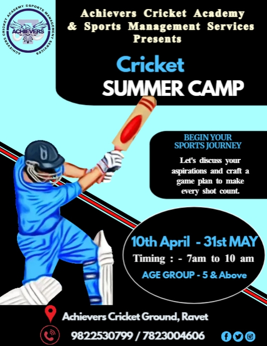 Cricket camp | PosterMyWall