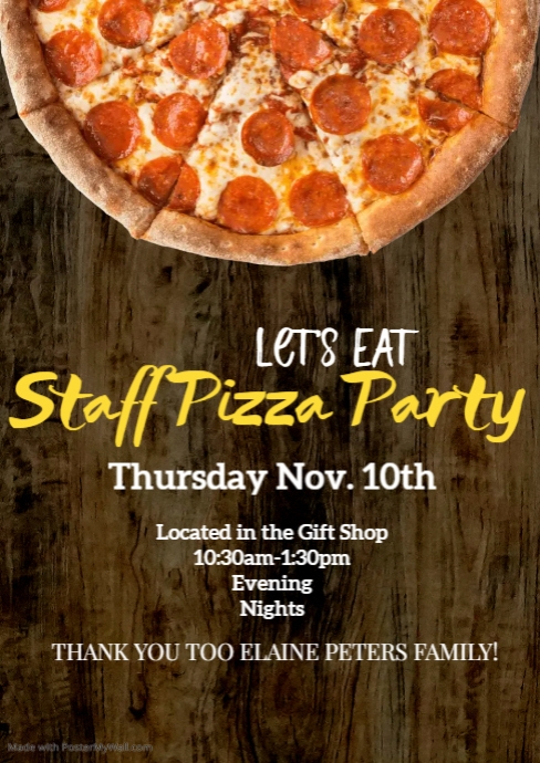 Copy of Template Pizza Party | PosterMyWall