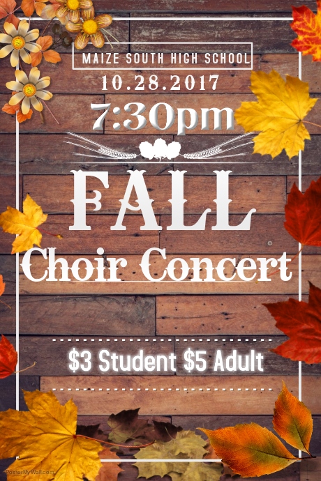 Copy of Autumn Fall October Festival Leaves Bonfire Season Retail ...