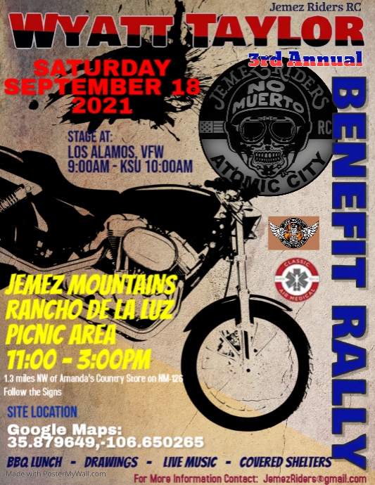 Copy of Copy of motorcycle run rally flyer template | PosterMyWall