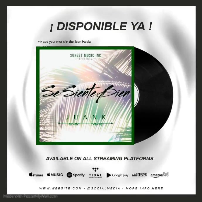 Copia de "New Single" NEW ALBUM RELEASE PROMO AD | PosterMyWall