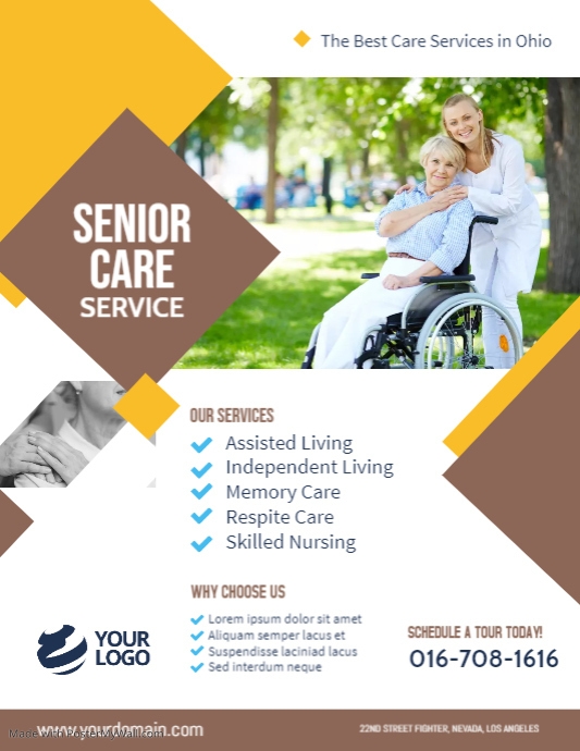Senior Care Assisted Living Flyer Template | PosterMyWall