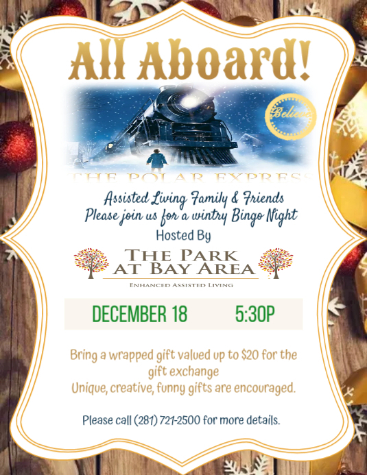 The Polar Express Christmas Party Event Flyer | PosterMyWall
