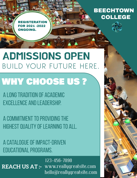 College admissions flyer Template | PosterMyWall