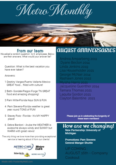 Orange Custom Branded Newsletter Page | PosterMyWall