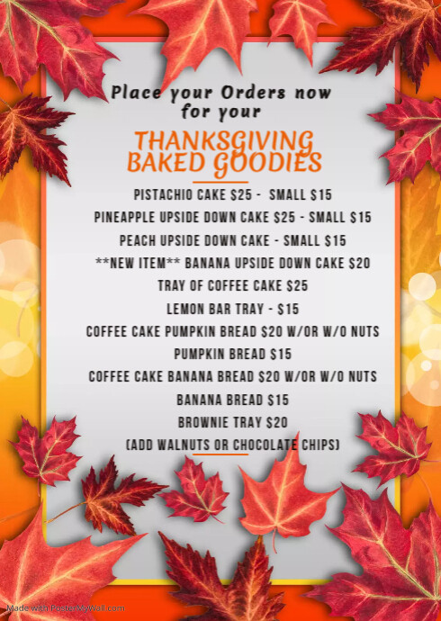 Copy of Thanksgiving Dinner | PosterMyWall