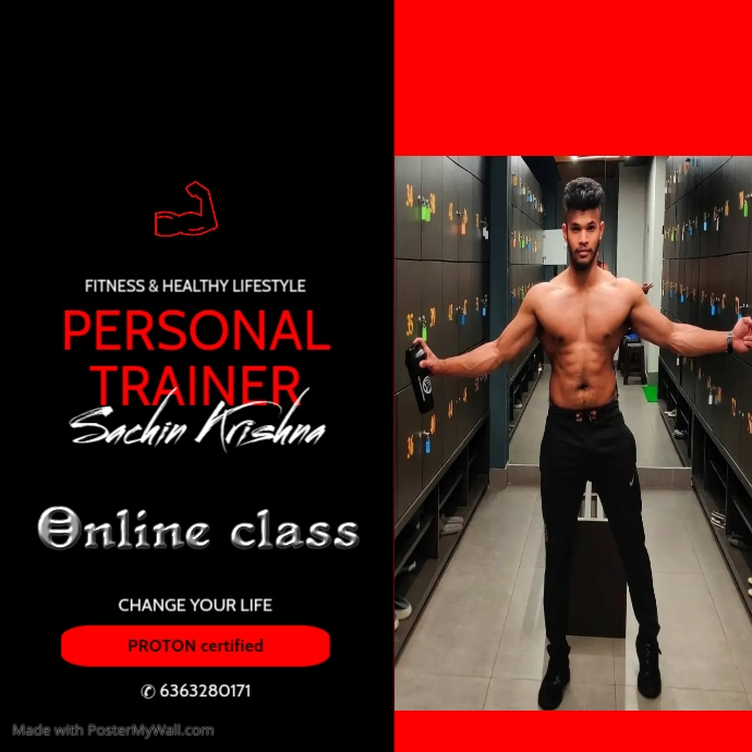 Copy of Copy of Personal Trainer Promote ad for instagram | PosterMyWall