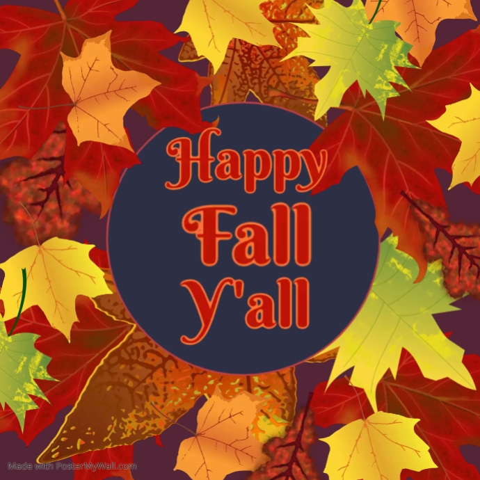 Happy Fall purple IG Template | PosterMyWall
