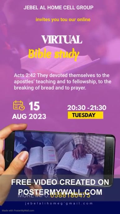virtual bible study | PosterMyWall