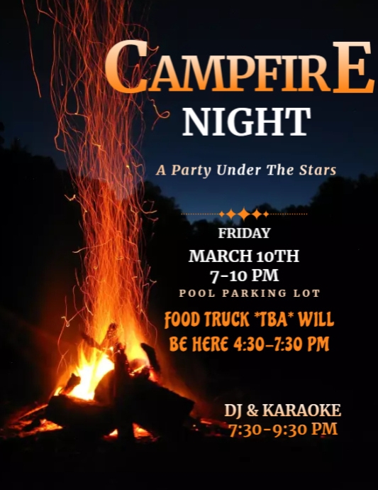 Bonfire Party Flyer | PosterMyWall