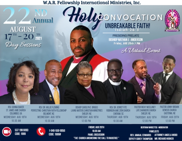 Day Sessions Holy Convocation | PosterMyWall