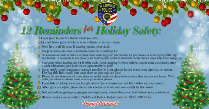 12 Safety Reminders Christmas | PosterMyWall