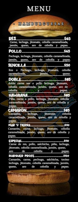 Restaurant Burger Menu Template (2) | PosterMyWall